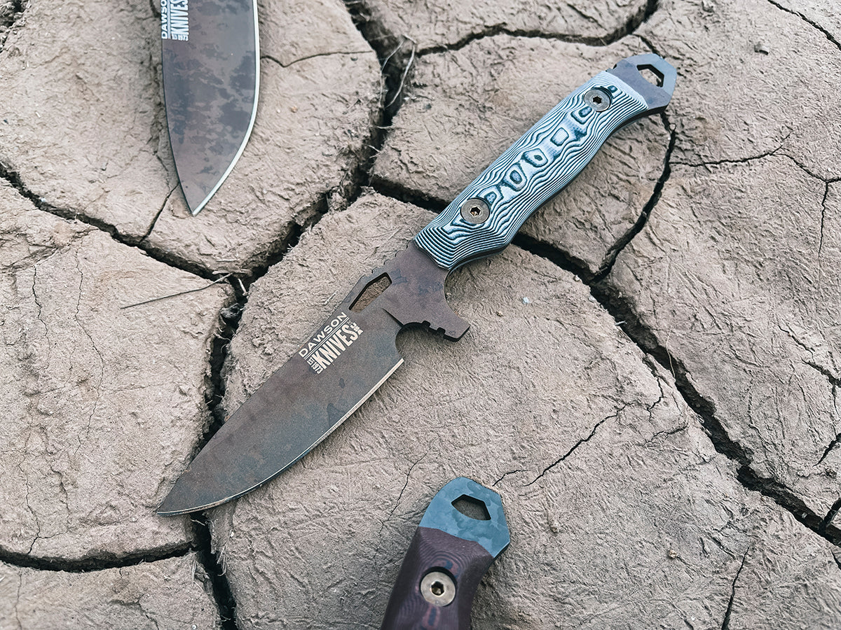 Custom Fixed Blade Knife Handmade with Paracord Wrap and Distressed ...